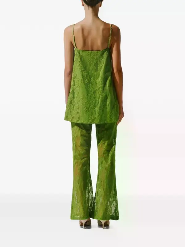 BAOBAB Porto Resin-embellished Lace Top - Green