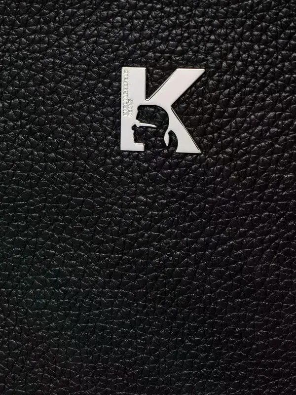 Karl Lagerfeld Logo-plaque Pebbled-effect Tote Bag