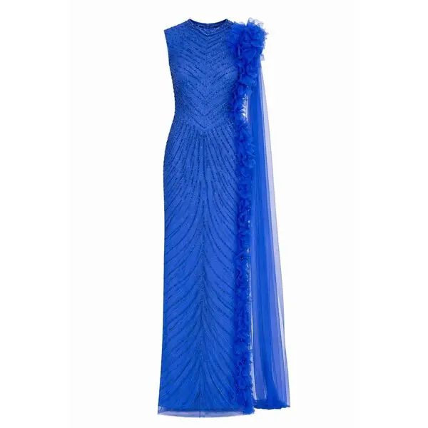 RAISHMA Camille Cobalt Gown