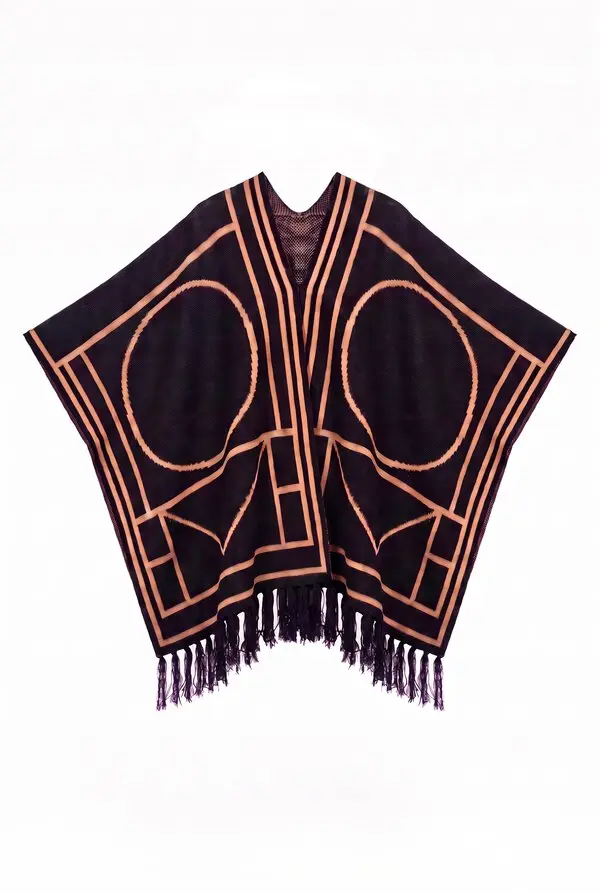 JAMES LAKELAND Geometric Poncho