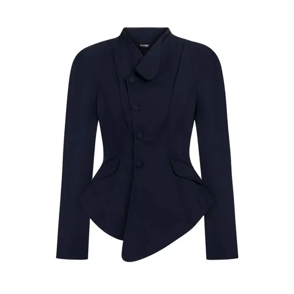 NOCTURNE Double Breasted Stand Collar Jacket