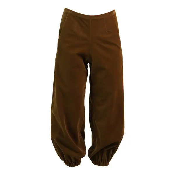 KRISTINIT Sienna Velvet Bel Age Pants - Brown