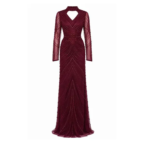 RAISHMA Mira Gown Burgundy