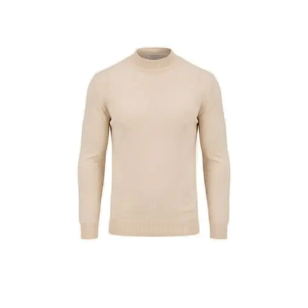 RON TOMSON Neutrals Mock Neck Relaxed Sweater - Beige
