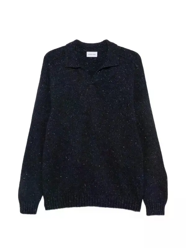 SCAGLIONE Flecked Polo-collar Sweater