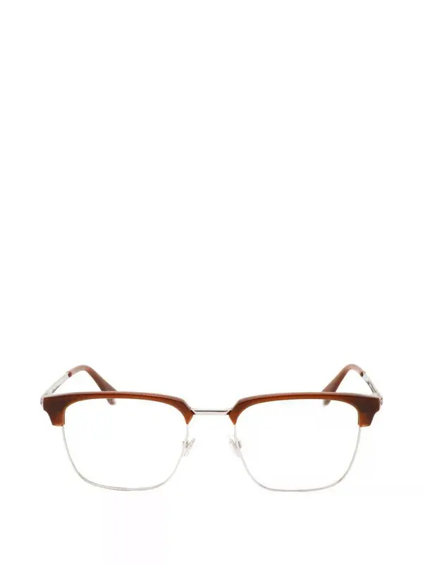 POLICE Browline-frame Glasses - Silver