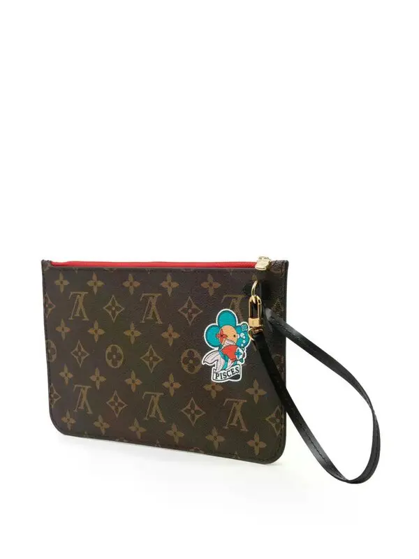 LOUIS VUITTON 2020 Monogram Catogram Neverfull Mm Pouch Clutch Bag
