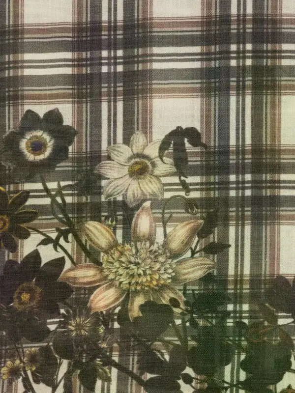 Marc O'polo Floral Check-print Scarf