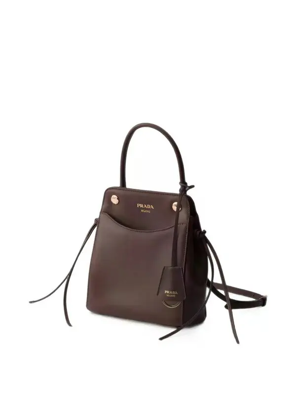 Prada Carry Leather Tote Bag
