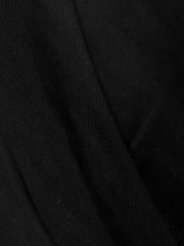 Max Mara Ribbed-knit Wrap Bodysuit - Black