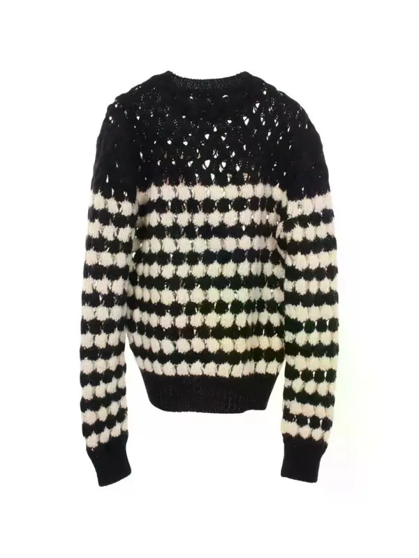 Saint Laurent 2010s Striped Chunky-knit Sweater