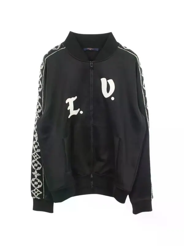 LOUIS VUITTON 2010s Flower Band Zip-up Sweatshirt