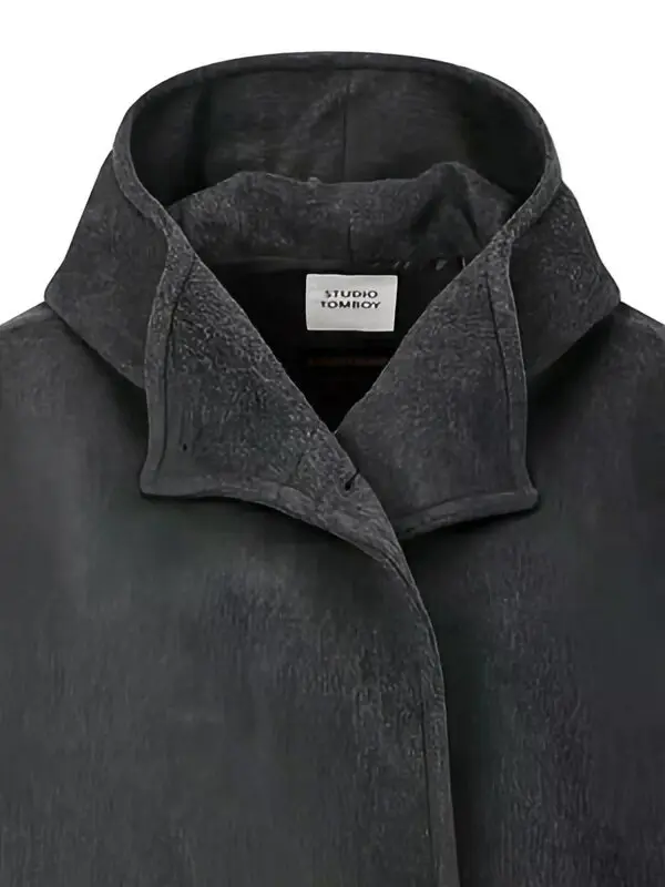 STUDIO TOMBOY Hooded Button-up Coat