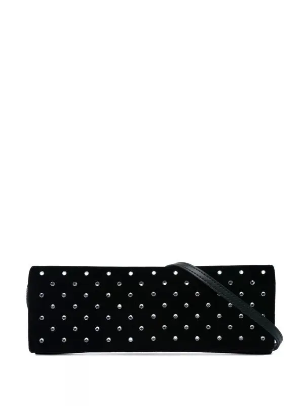 Saint Laurent 2017 Crystal Embellished Velvet Crossbody Bag