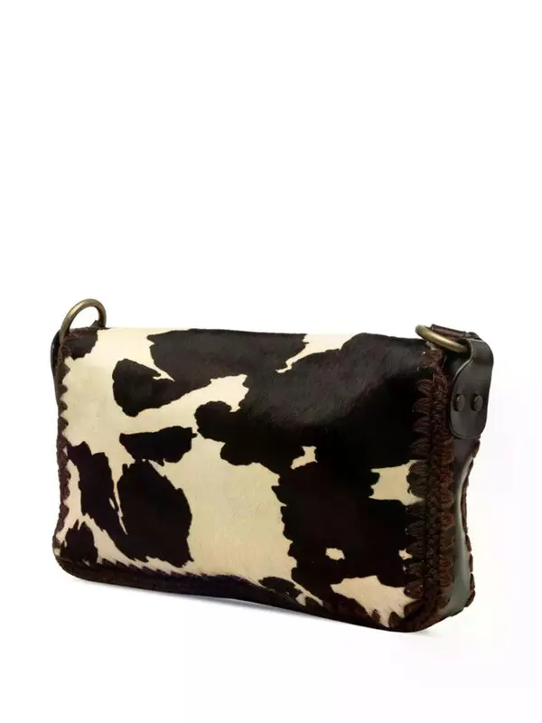 Dolce & Gabbana 2002 Pony Hair Cow Print Shoulder Bag