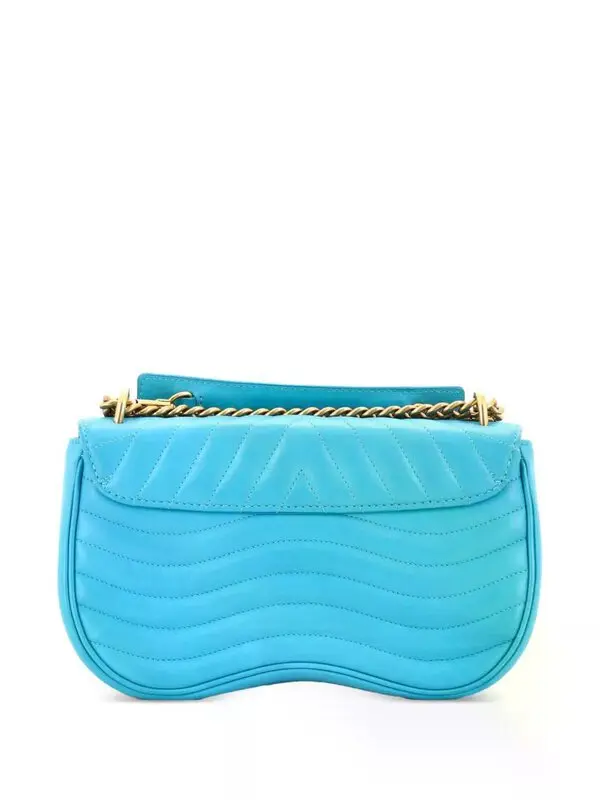 LOUIS VUITTON New Wave Chain Bag Quilted Leather Mm Crossbody Bag