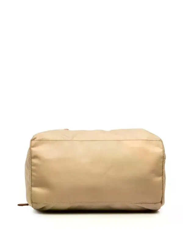 Prada 2013-2026 Saffiano Trimmed Tessuto Boston Bag