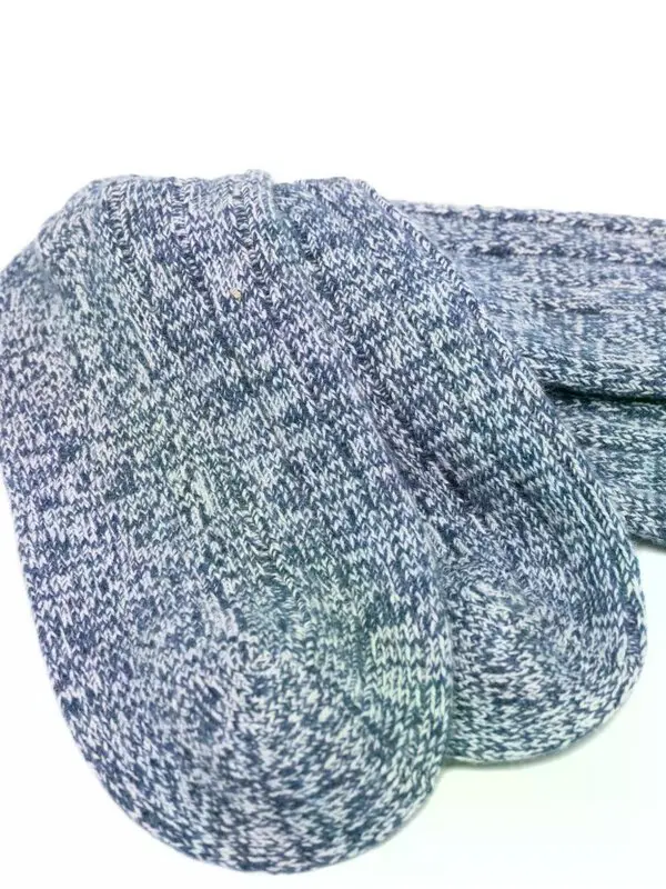 Eleventy Ribbed-knit Cashmere Socks - Blue