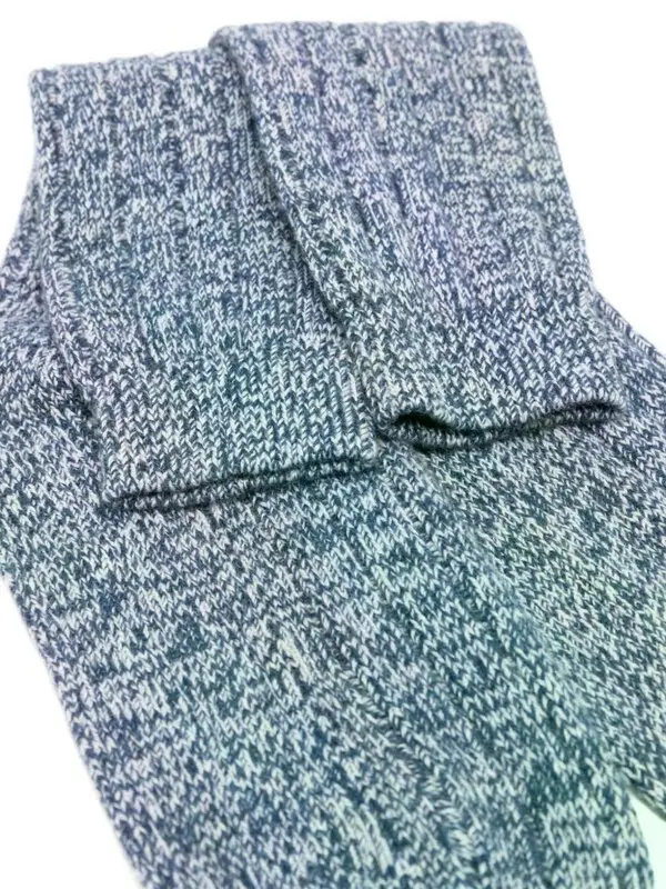 Eleventy Ribbed-knit Cashmere Socks