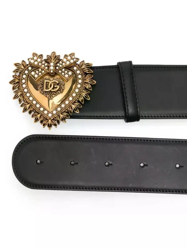 Dolce & Gabbana Devotion Heart-buckle Belt