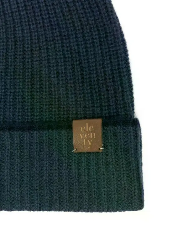 Eleventy Ribbed-knit Beanie Hat