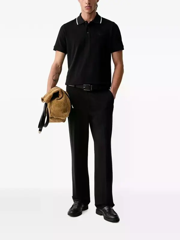 Karl Lagerfeld Logo-embroidered Polo Shirt