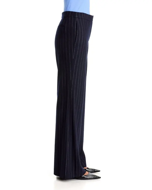 Lafayette 148 New York Lafayette Pinstripe Wool Jersey Flare Pant