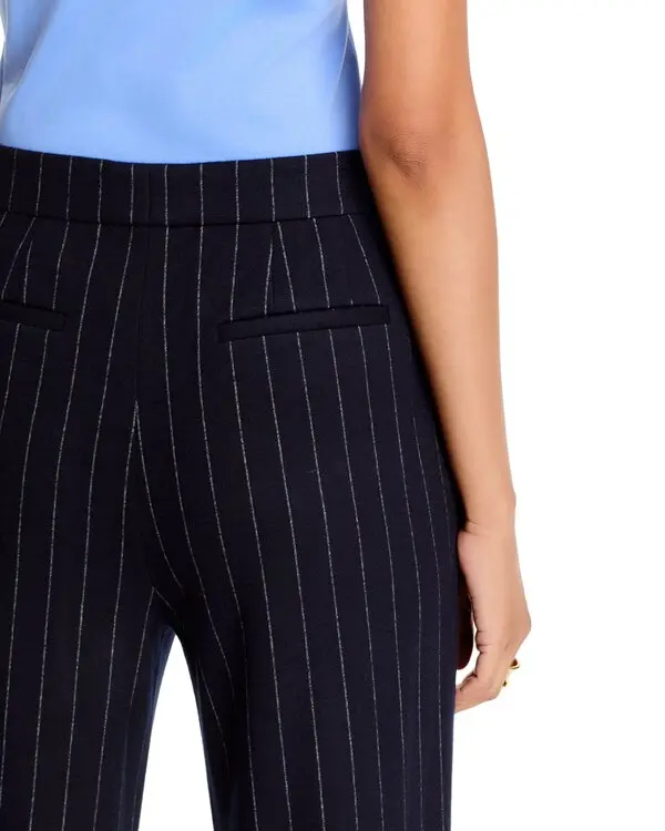 Lafayette 148 New York Lafayette Pinstripe Wool Jersey Flare Pant