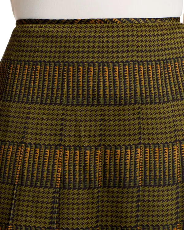 Lafayette 148 New York Silk Pleated Long Skirt