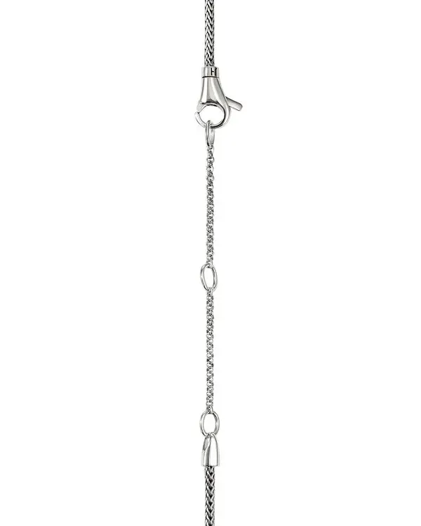 John Hardy Sterling Love Knot Woven Necklace