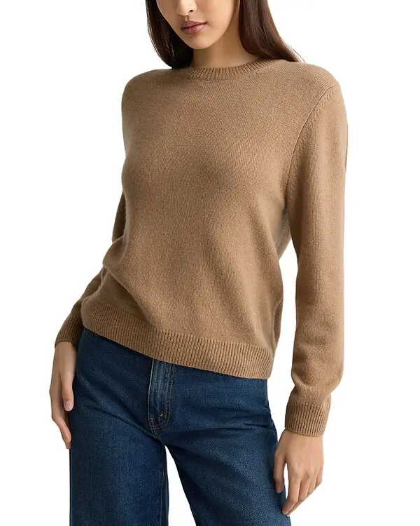 St. John Cashmere Long Sleeve Sweater - Camel