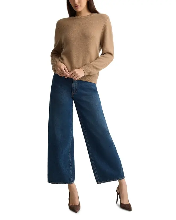 St. John Cashmere Long Sleeve Sweater - Camel
