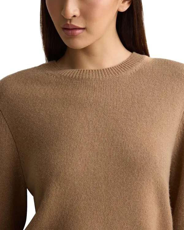 St. John Cashmere Long Sleeve Sweater - Camel