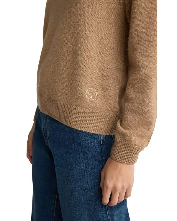 St. John Cashmere Long Sleeve Sweater - Camel