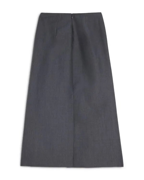 JIL SANDER Fil-a-fil Wool & Mohair Skirt