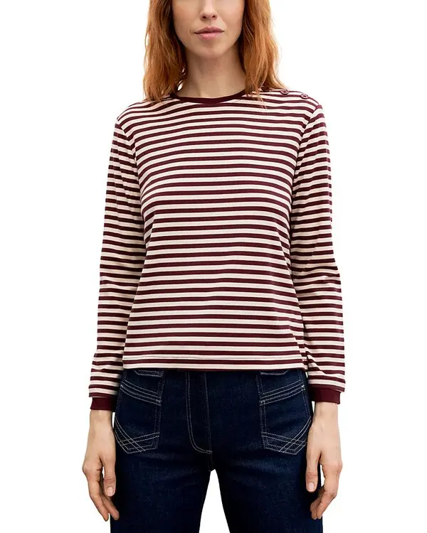 Gerard Darel Belle Lyocell Blend Long Sleeve Tee