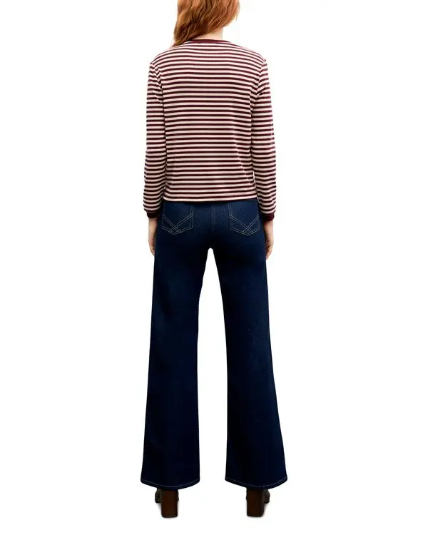 Gerard Darel Belle Lyocell Blend Long Sleeve Tee