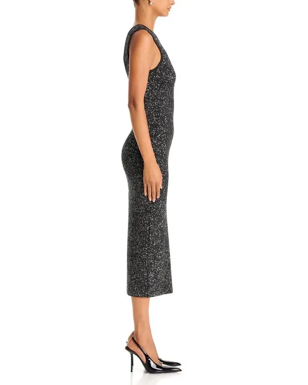 TOCCIN Cleo Knit Midi Dress - Onyx