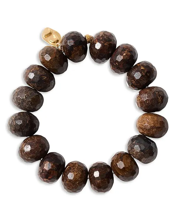 Chan Luu Beaded Stretch Bracelet - Bronzite