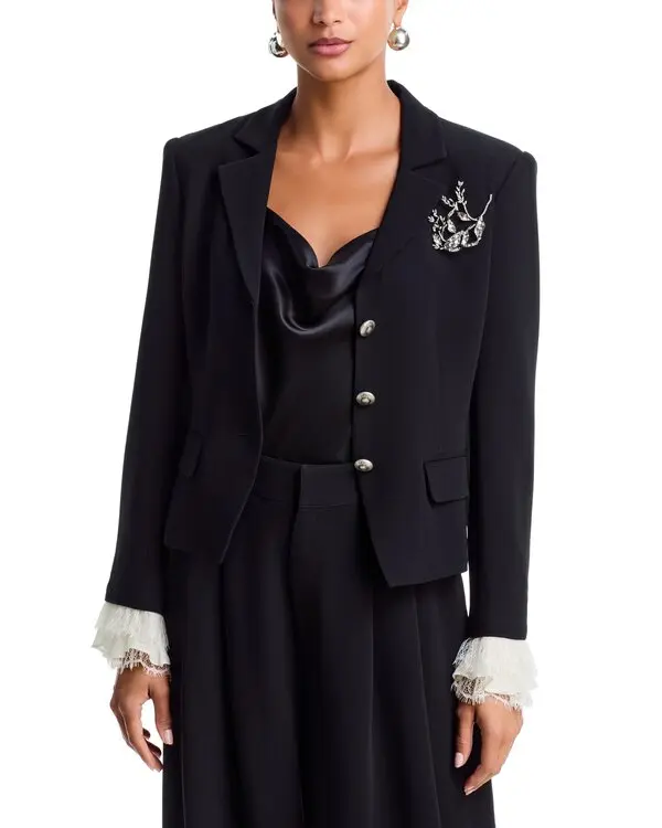 Cinq À Sept Sorren Lace Cuff Blazer