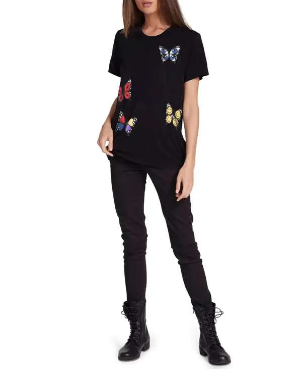 Lauren Moshi Wolf X Butterfly Tee
