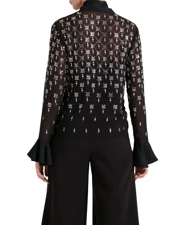 TEMPERLEY LONDON Gallantry Blouse - Black