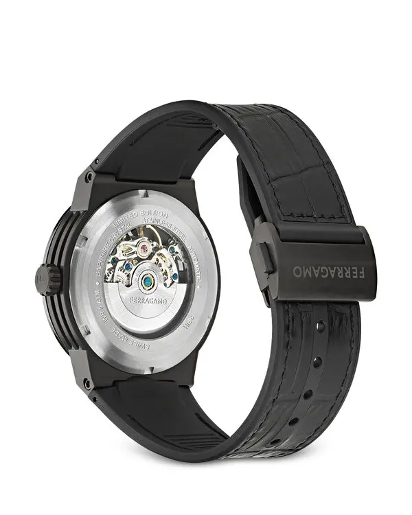 FERRAGAMO F-80 Manufacture Automatic Watch, 43mm