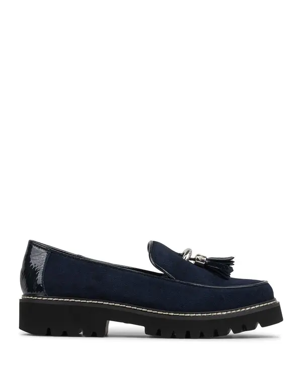 DONALD PLINER Suede Tassel Loafers