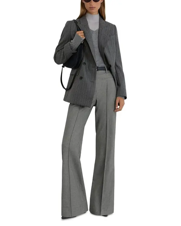 REISS Rosaria Pleated Flare Pants