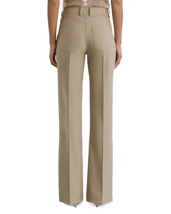 REISS Sofia Mid Rise Flare Leg Pants