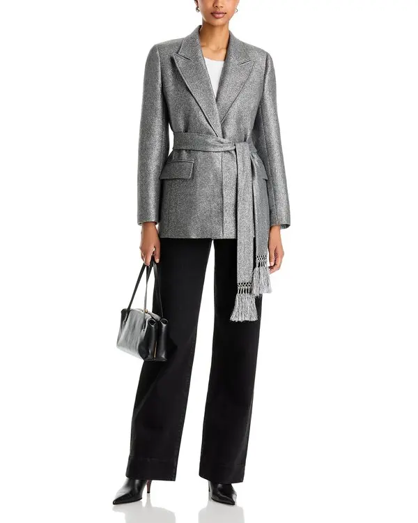 Kobi Halperin Trinity Wool Blend Belted Jacket