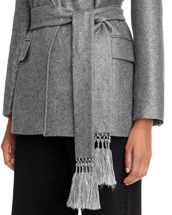 Kobi Halperin Trinity Wool Blend Belted Jacket