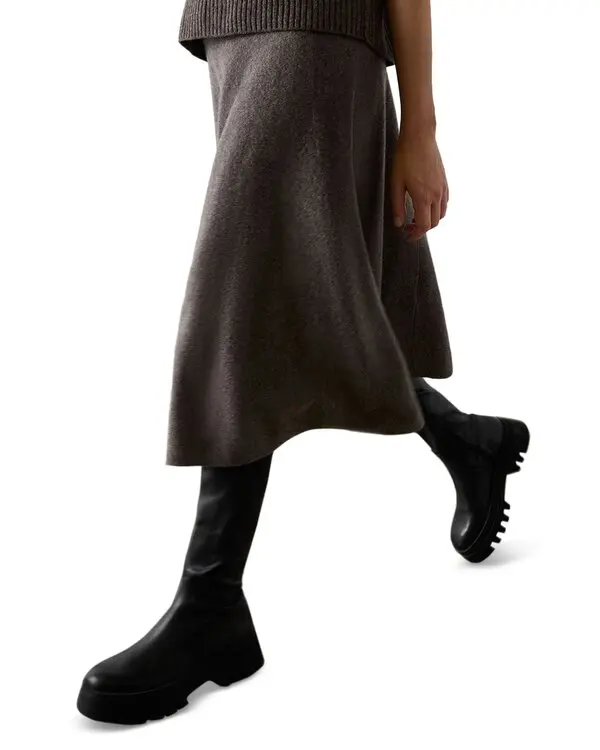 Whistles Wool Midi Skirt