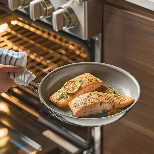 ANOLON Everlast Stainless Steel Ceramic Nonstick Skillet, 10